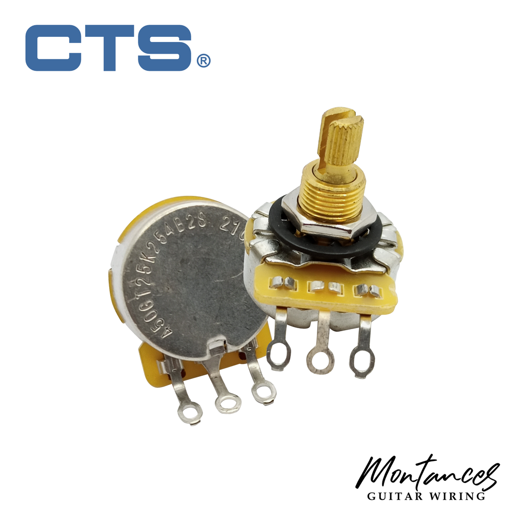 CTS Premium US ⅜” standard length Full Size Potentiometer for guitar ...