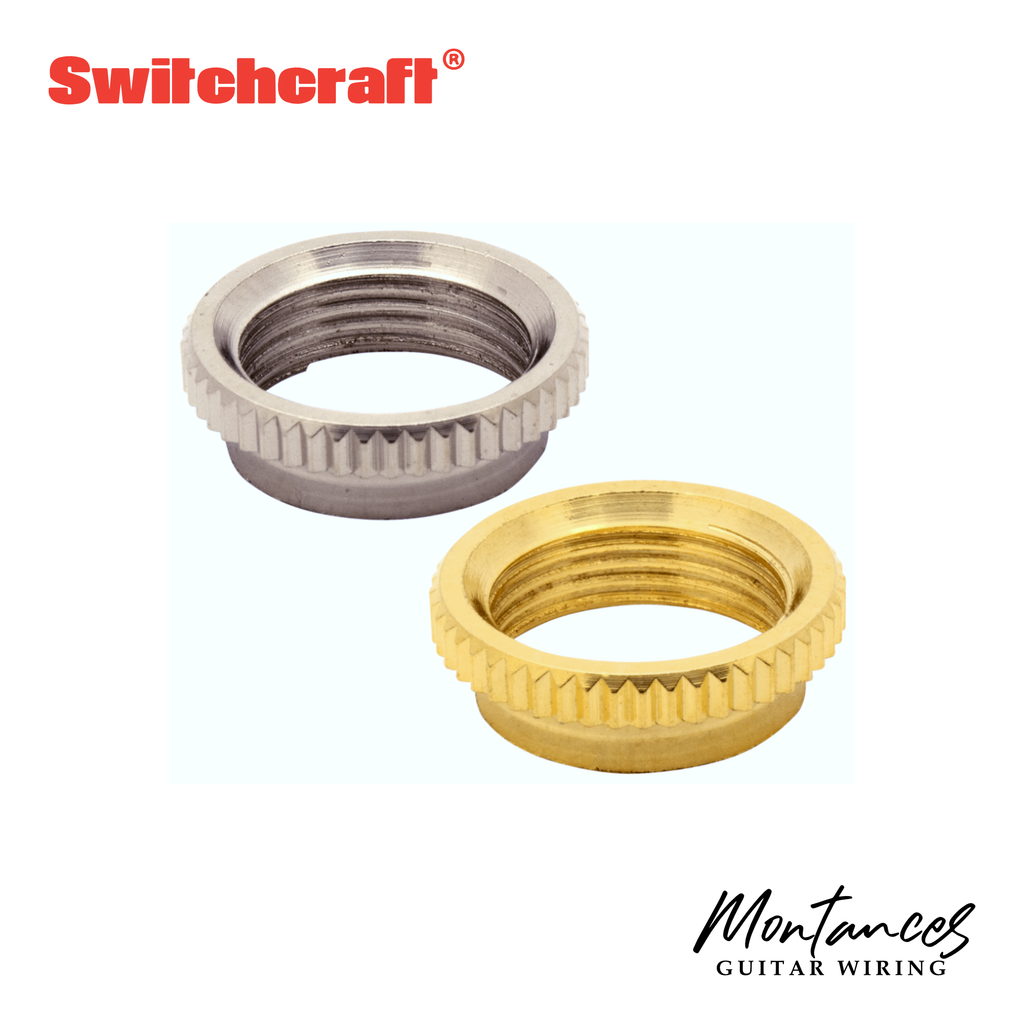 Switchcraft Round Deep Nut for toggle switches | Montances Guitar Wiring