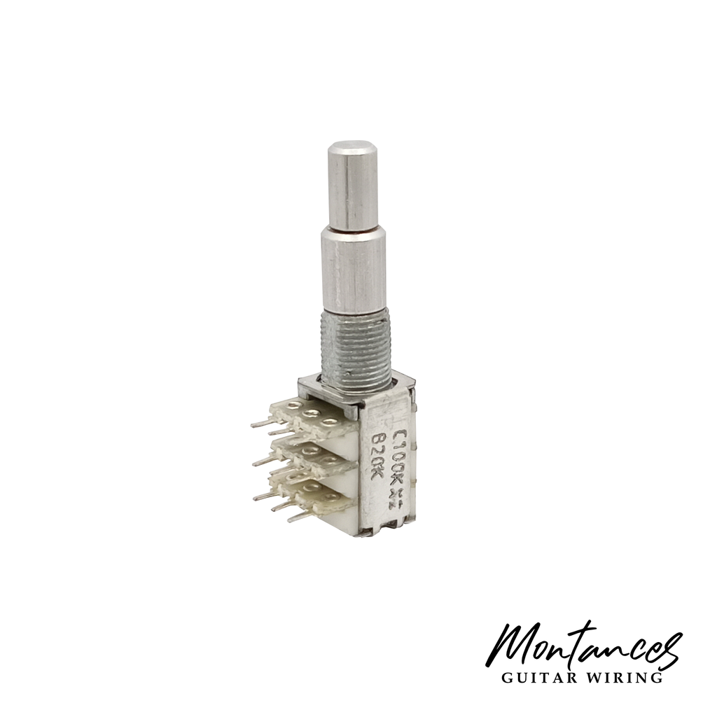 C100k x2 + B20k Stacked Dual Concentric Potentiometer | Montances ...
