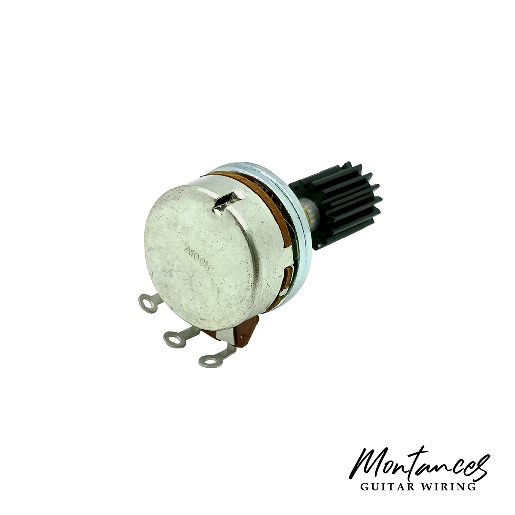 Wah Potentiometer replacement with gear – Montances Guitar Wiring