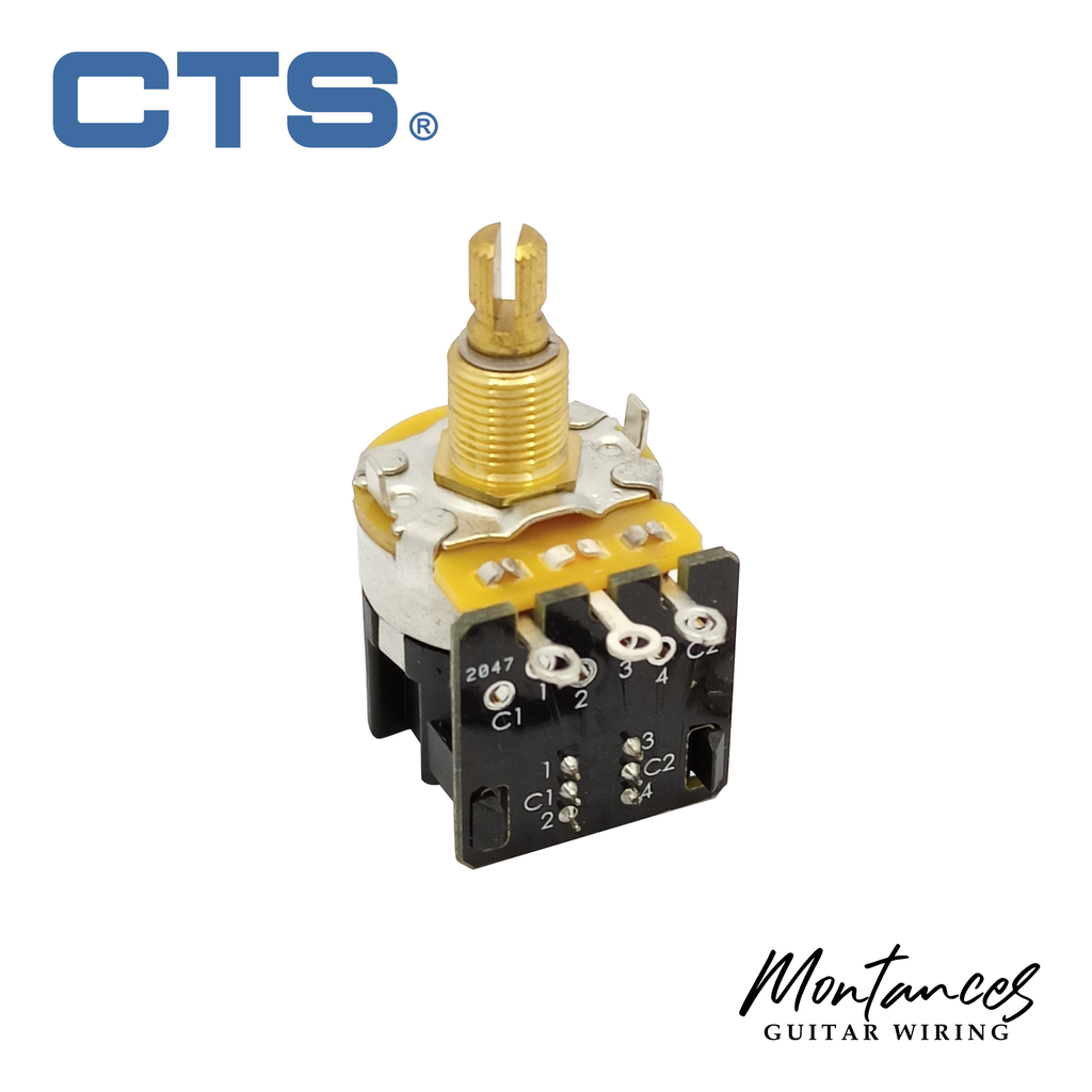CTS Push Pull US ⅜” standard-length Full-Size Potentiometer for guitar ...