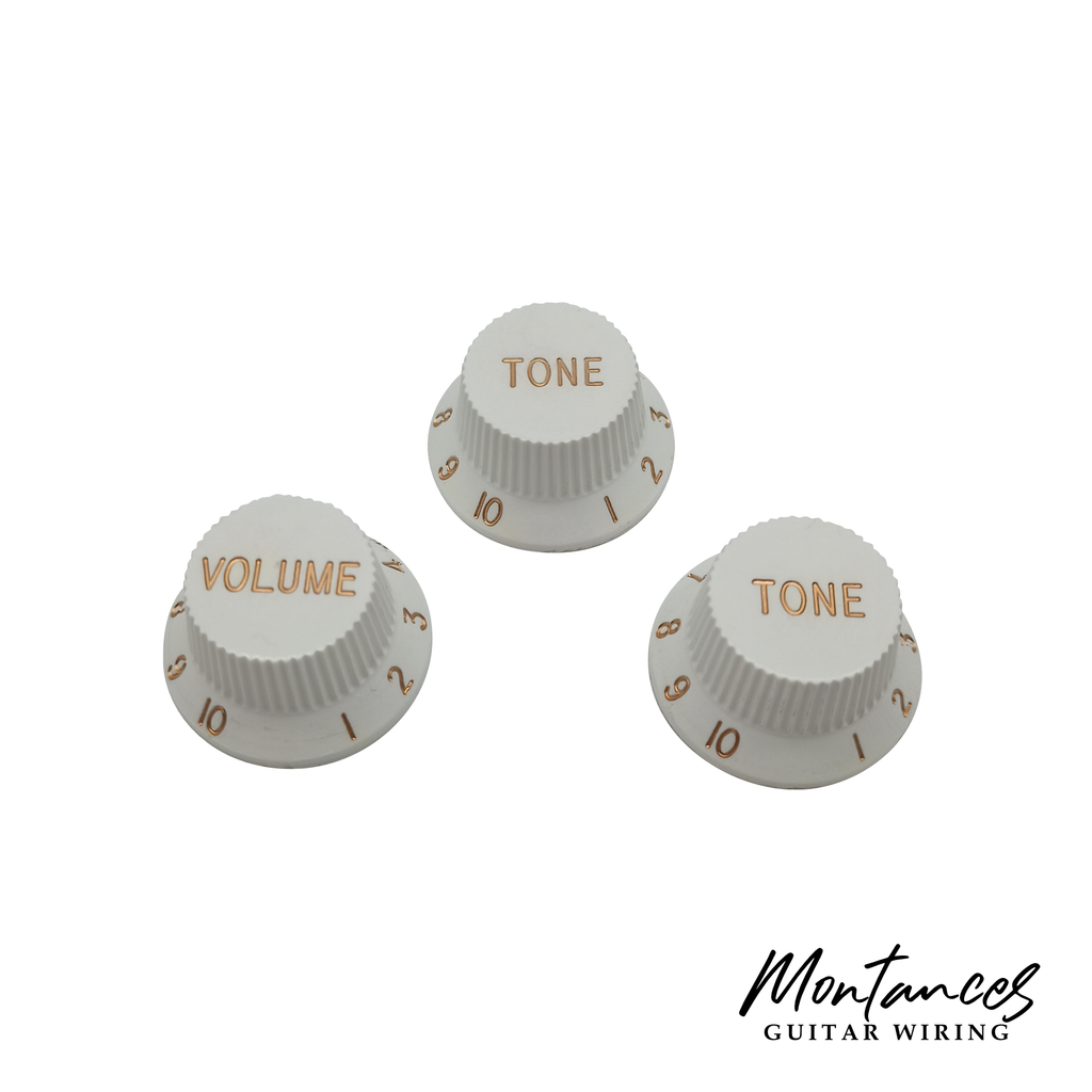 Strat Knobs made in USA | Montances Guitar Wiring