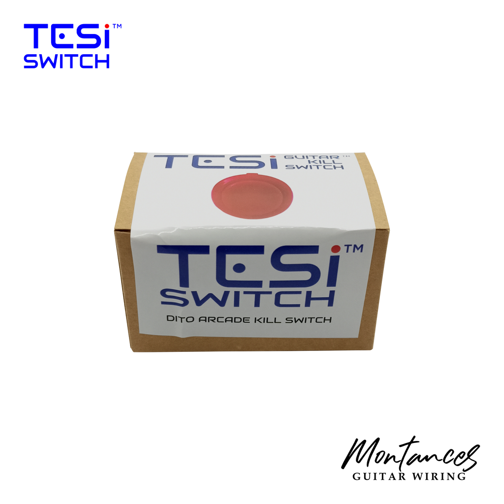 TESI Switch DITO Arcade Button Guitar Kill Switch Solid Red – Montances ...