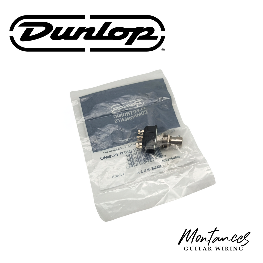 Switch - Dunlop DPDT Latching Footswitch, Solder Lugs, for Guitar Peda ...