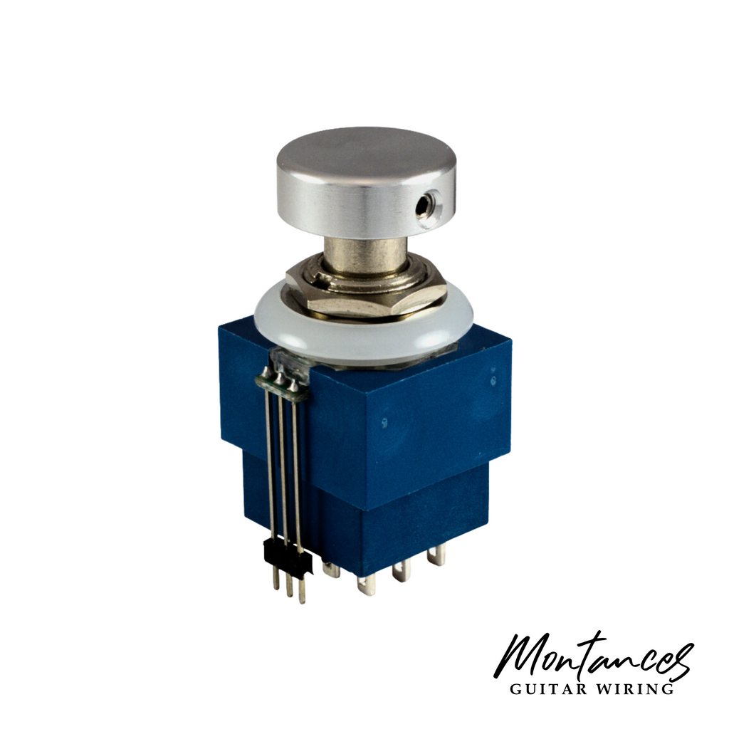 Footswitch 3PDT with Built-in LED Ring light with colored toppers for ...