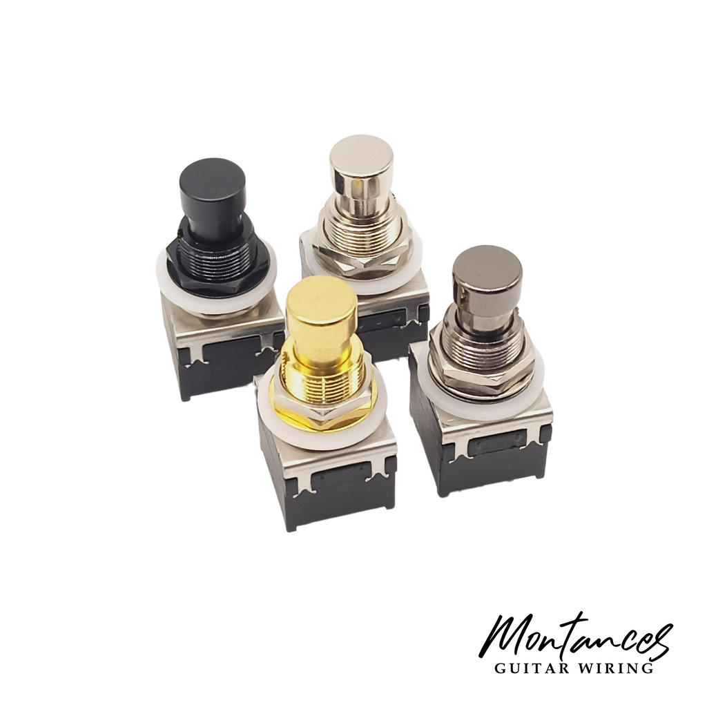 Footswitch 3PDT for guitar pedals, Solder Lugs, Soft Click – Montances ...