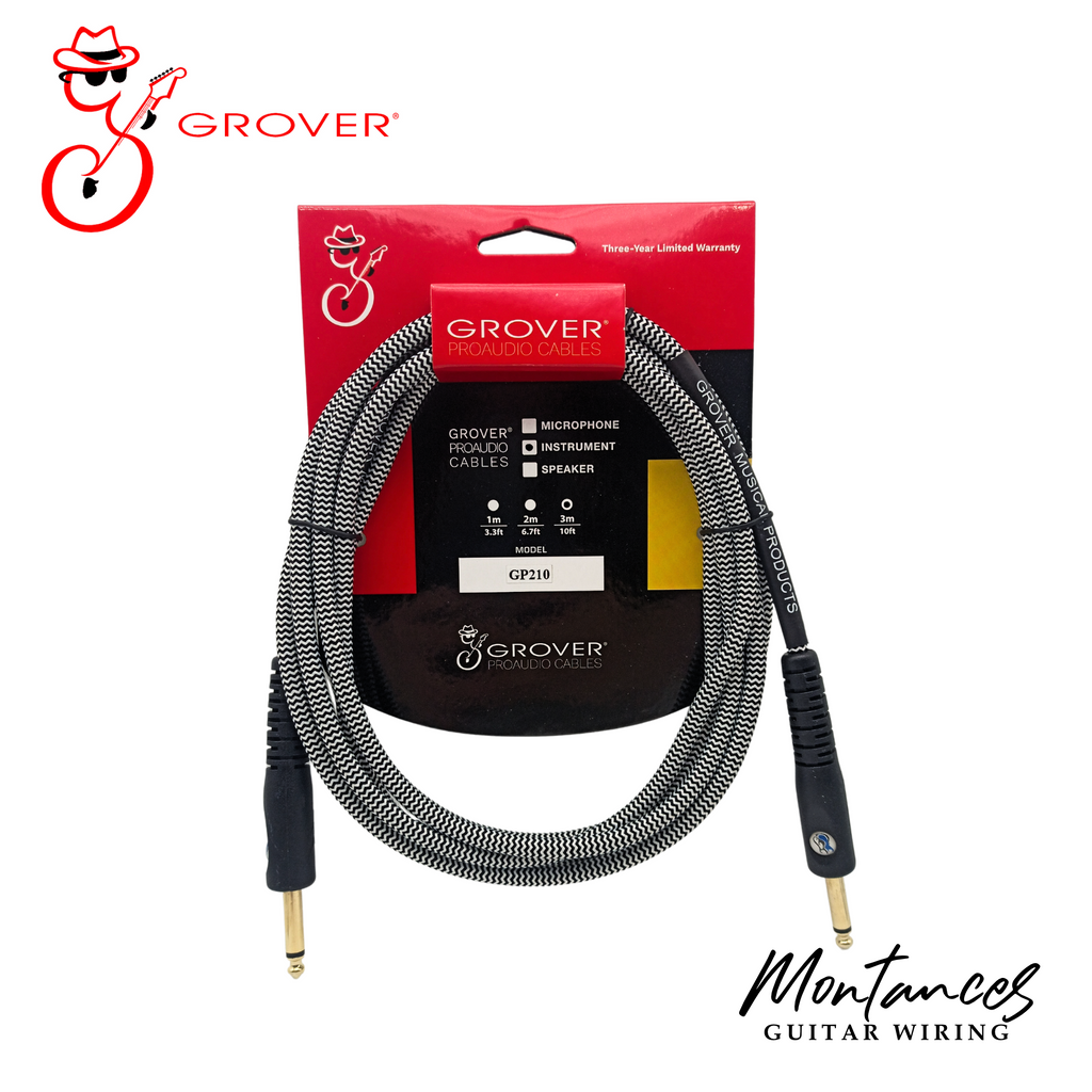 Grover Braided Fabric Noiseless Instrument Cable – Montances Guitar Wiring