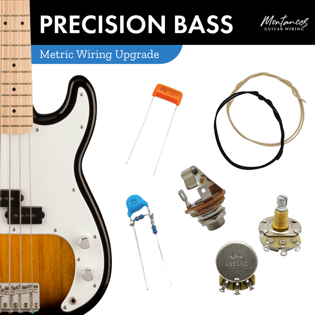 Precision Bass Wiring Kit (Metric) | Montances Guitar Wiring