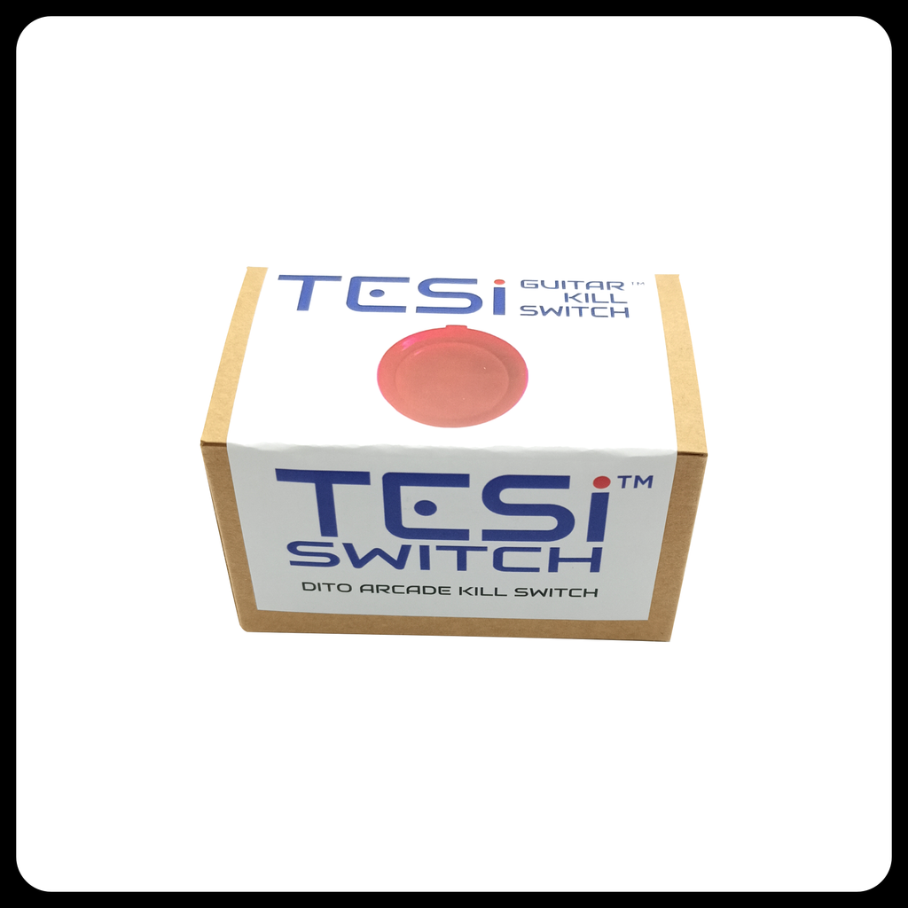 TESI Switch DITO Arcade Button Guitar Kill Switch Solid Black ...