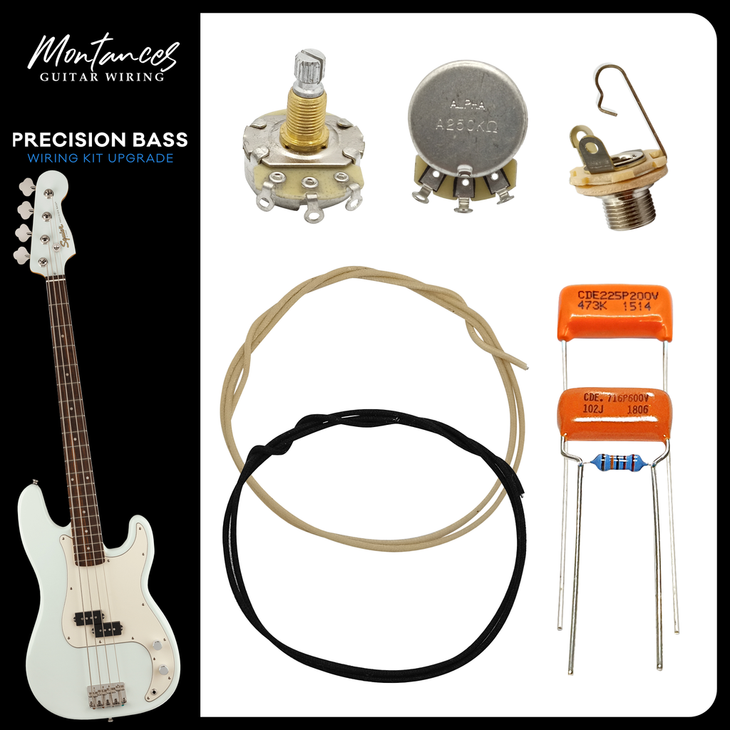 Precision Bass Wiring Kit (Metric) | Montances Guitar Wiring